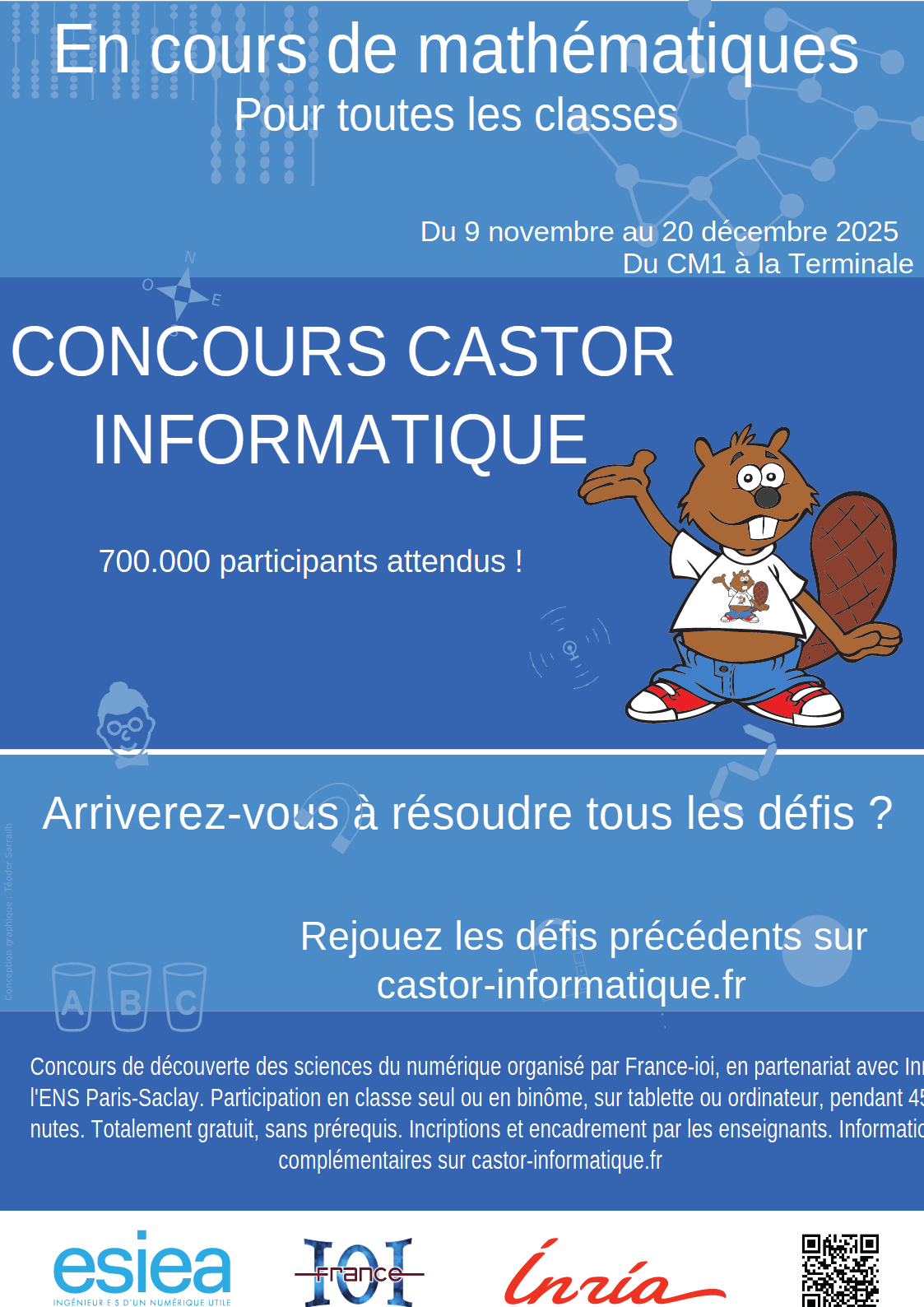 Concours castor informatique - Collège Françoise Élie - Bréal-sous-Montfort